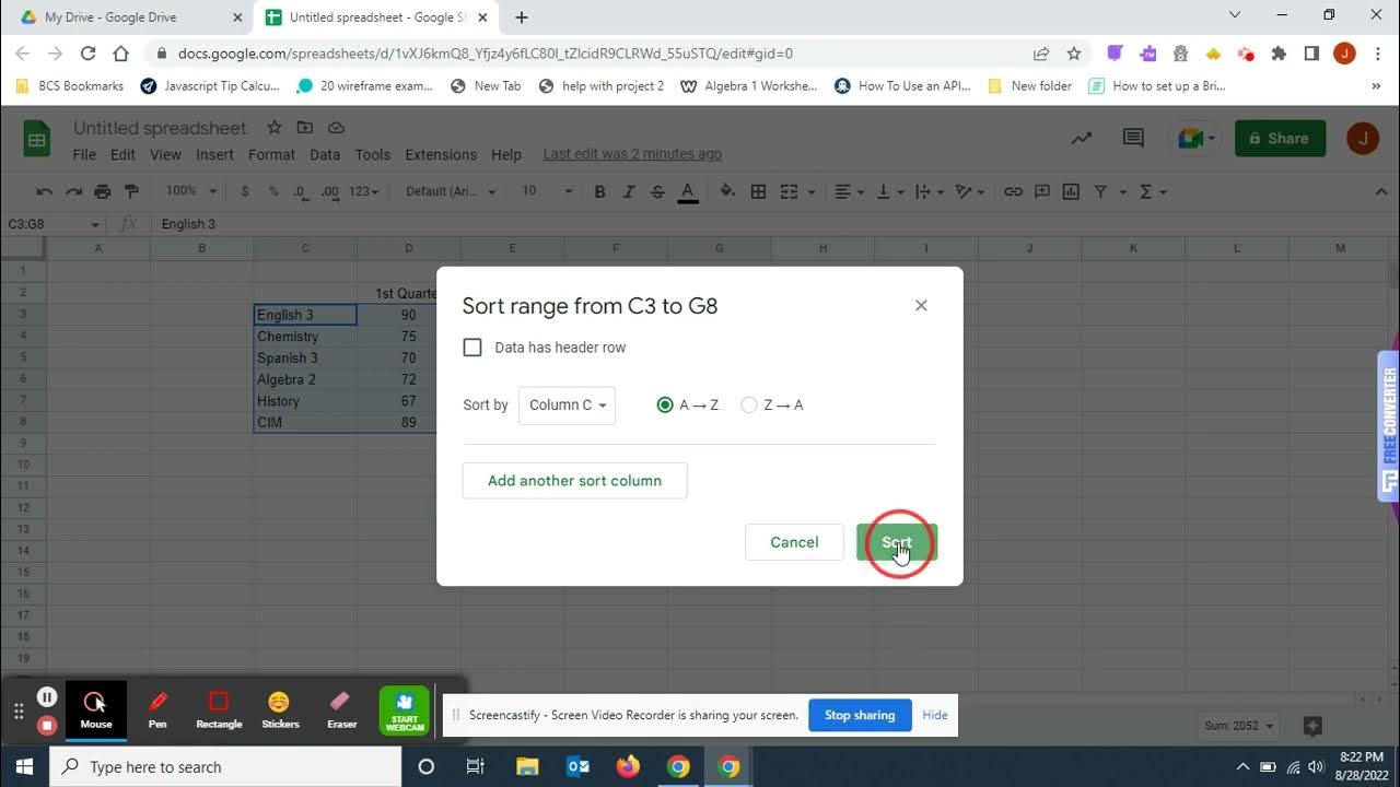 Spreadsheets Part 2 - YouTube