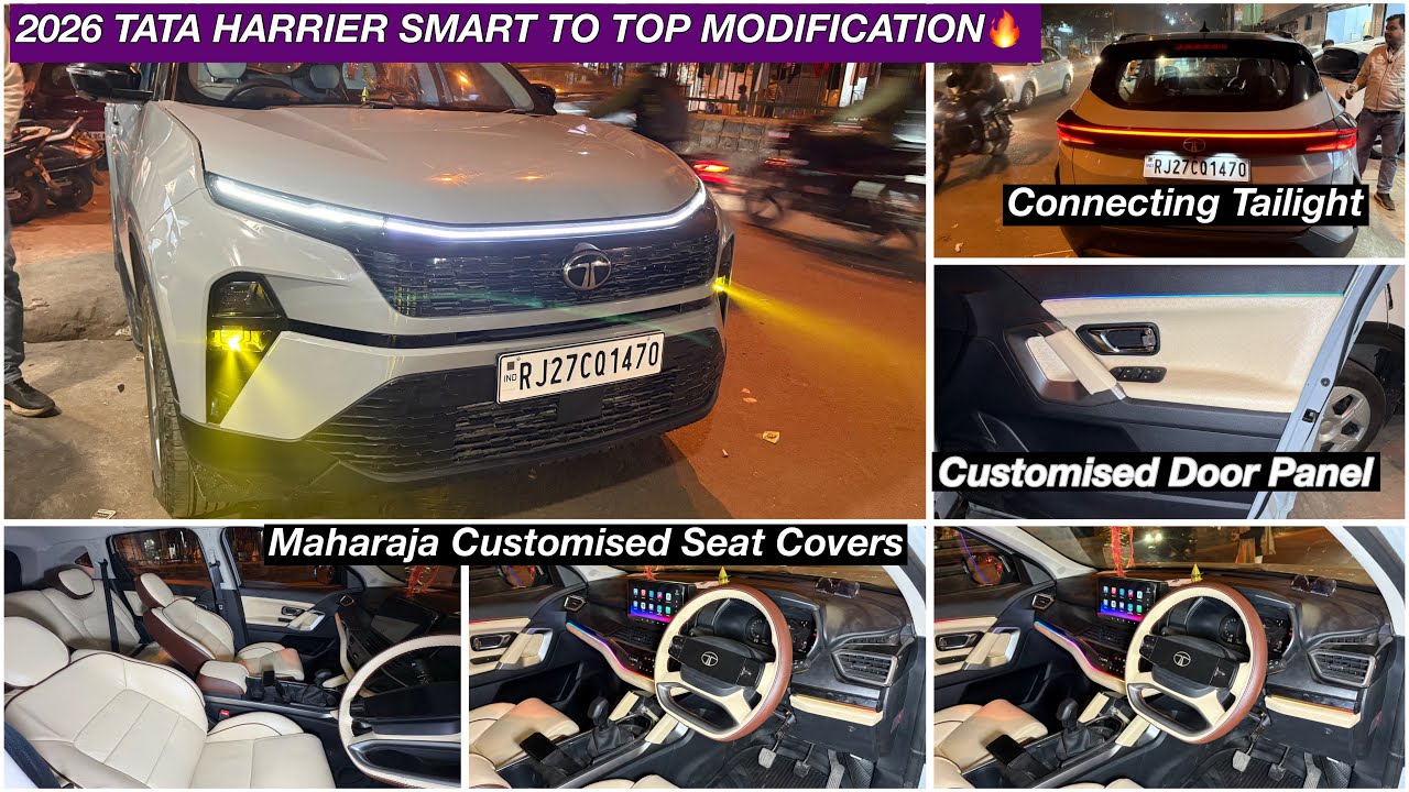 2026 TATA HARRIER SMART BASE TO TOP MODIFICATION HARRIER INTERIOR ...