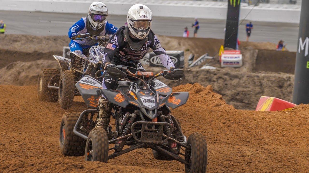 Dane Molander shredding at the 2022 Daytona ATV Supercross - YouTube