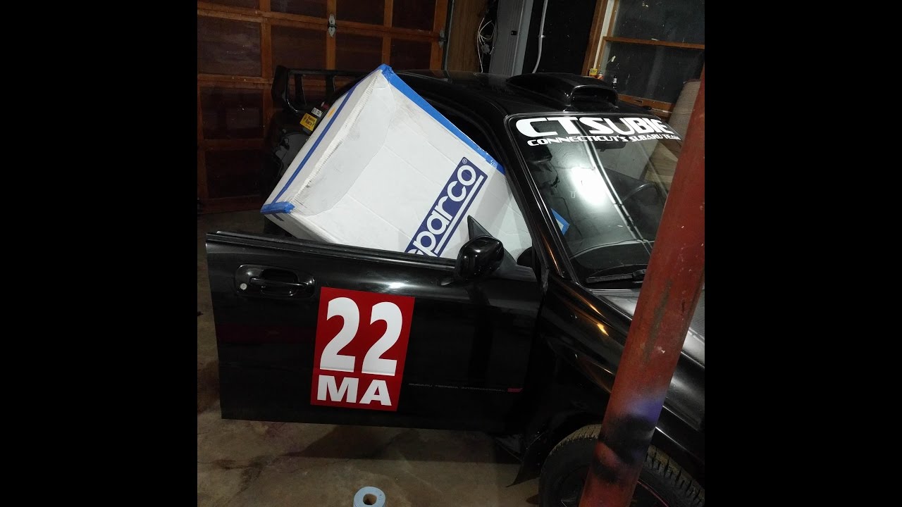 Sparco Fighter Seat Install in my 2004 Subaru STi - YouTube