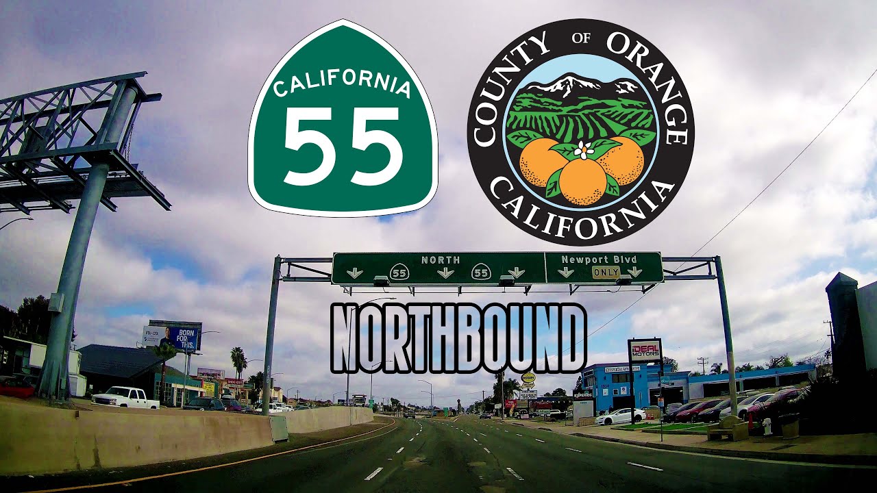 4K UHD - 55 Freeway Northbound - Orange County California - YouTube