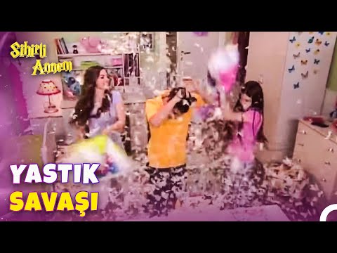 Kızlar Cem'e Yastıkla Saldırdı 😂 - Sihirli Annem
