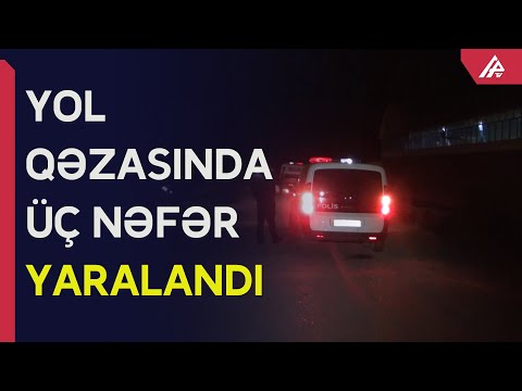 Biləsuvarda yol qəzası baş verib, üç yaralı var – APA TV