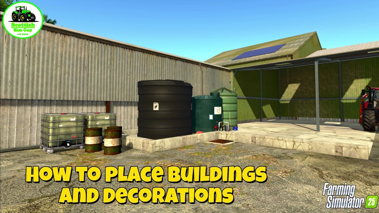 HOW TO PLACE BUILDINGS AND DECORATIONS NEXT TO AND INSIDE BUILDINGS ...