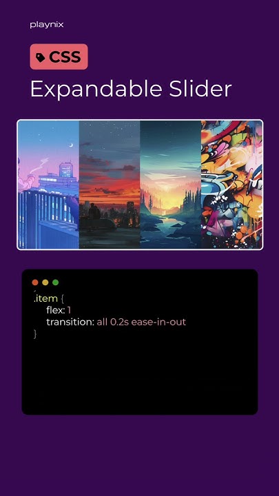 Expandable Slider In Css Html Css Programming Coding Playnix Youtube