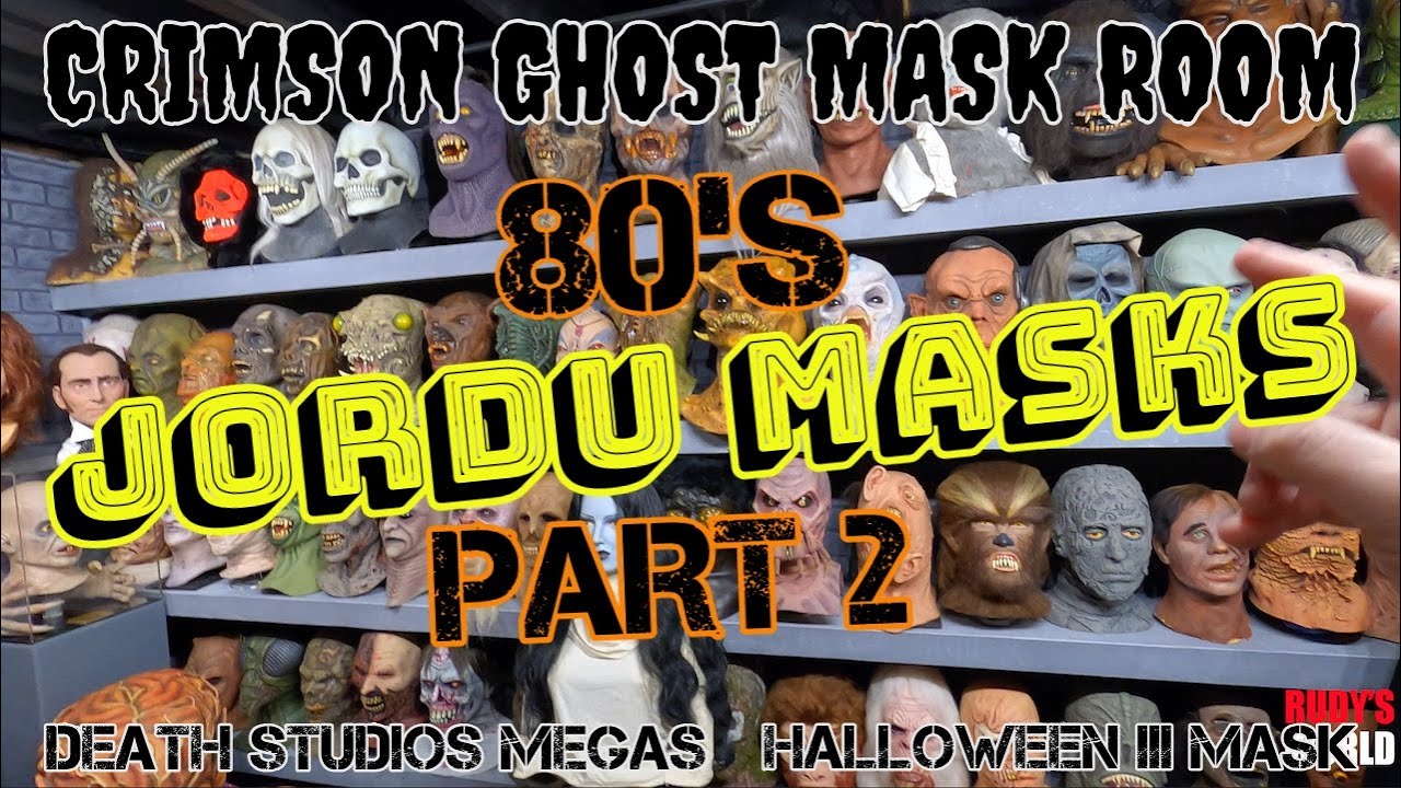 Crimson Ghost Mask Room JORDU SCHELL MASKS PART DEAUX • WEIRDOM 80's ...