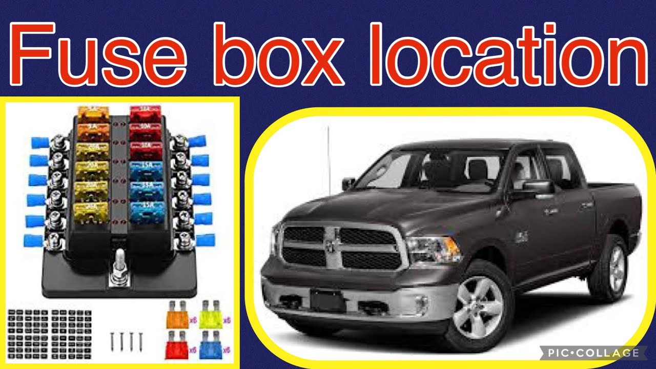 The fuse box location on a (2019-2022) Dodge Ram 1500 - YouTube