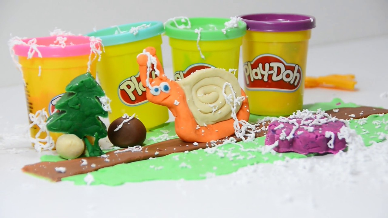 Play doh Snail | Play Dough Modelling Creative DIY Fun for Fun With ...