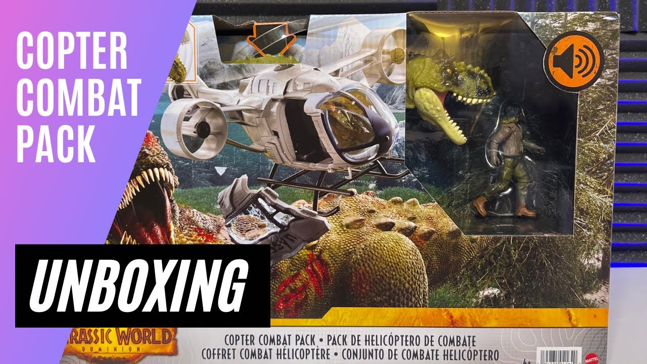 Copter Combat Pack with Biosyn Helicopter + Kayla Watts | Jurassic ...