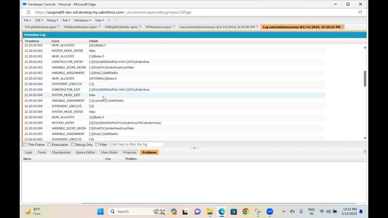 04. Salesforce Apex Data types Long Boolean Learn Line by Line Execution Debugging Code Easily ...