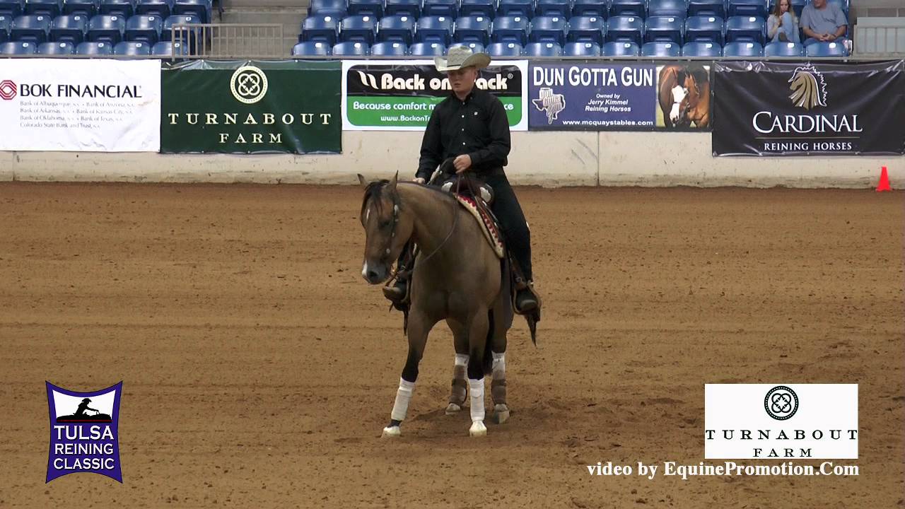 Gun Its Deja Vu ridden by Cade McCutcheon - 2015 Tulsa Reining Classic (NP Futurity) - YouTube