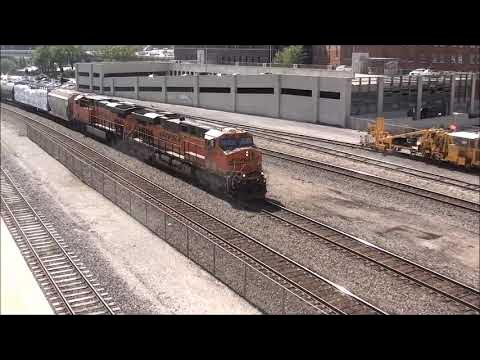 BNSF EB Mxied Freight Meets UP WB Ethanol Train with NS Power. Kansas City, MO 5/6/23 - YouTube