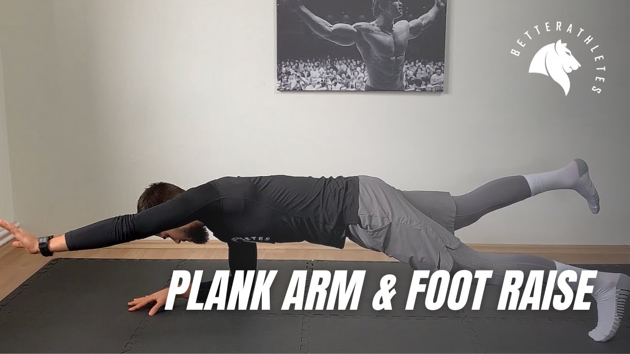 Plank One Leg One Arm Raise - YouTube