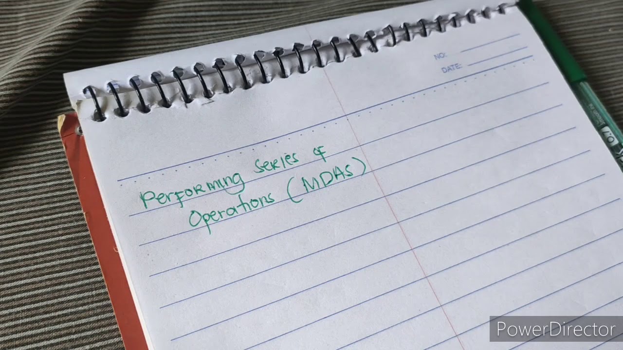 Lesson: Performing Series of Operations (MDAS) - YouTube