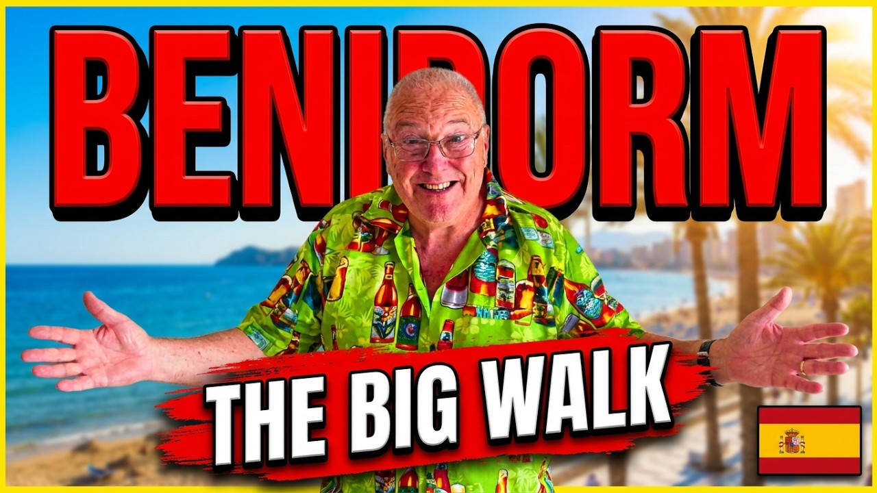 Benidorm a walk up the hill great views - YouTube