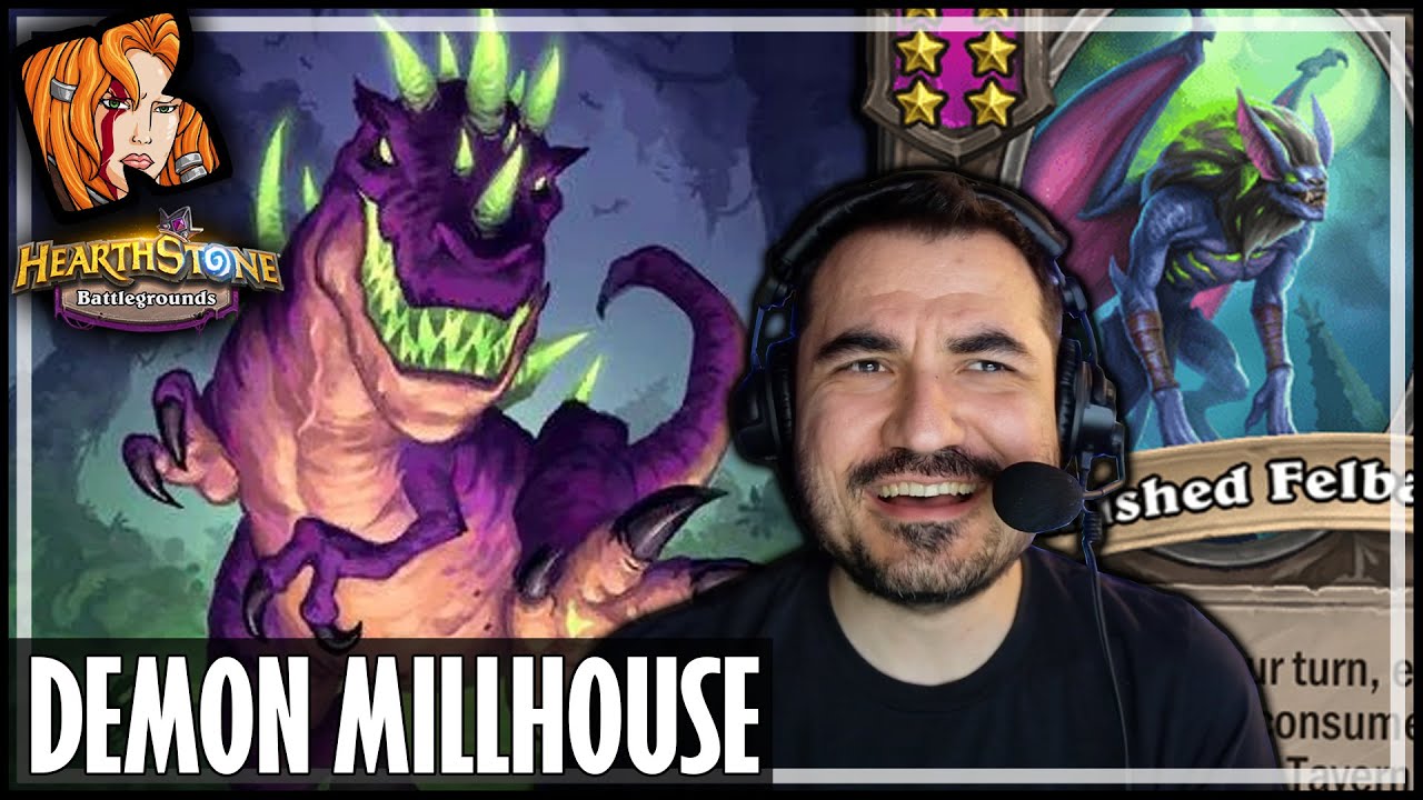 A PURE DEMON MILLHOUSE?? - Hearthstone Battlegrounds - YouTube