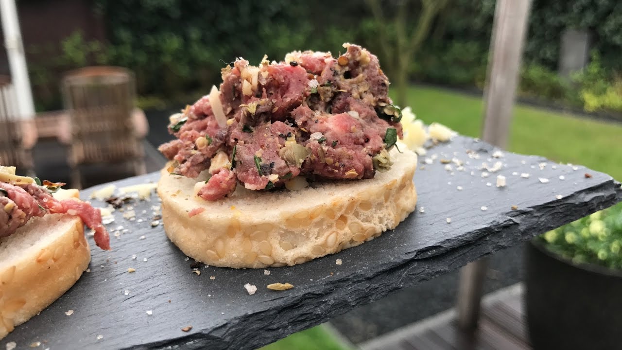 SMOKED BEEF TARTAR - english Grill- and BBQ-Recipe - 0815BBQ - YouTube