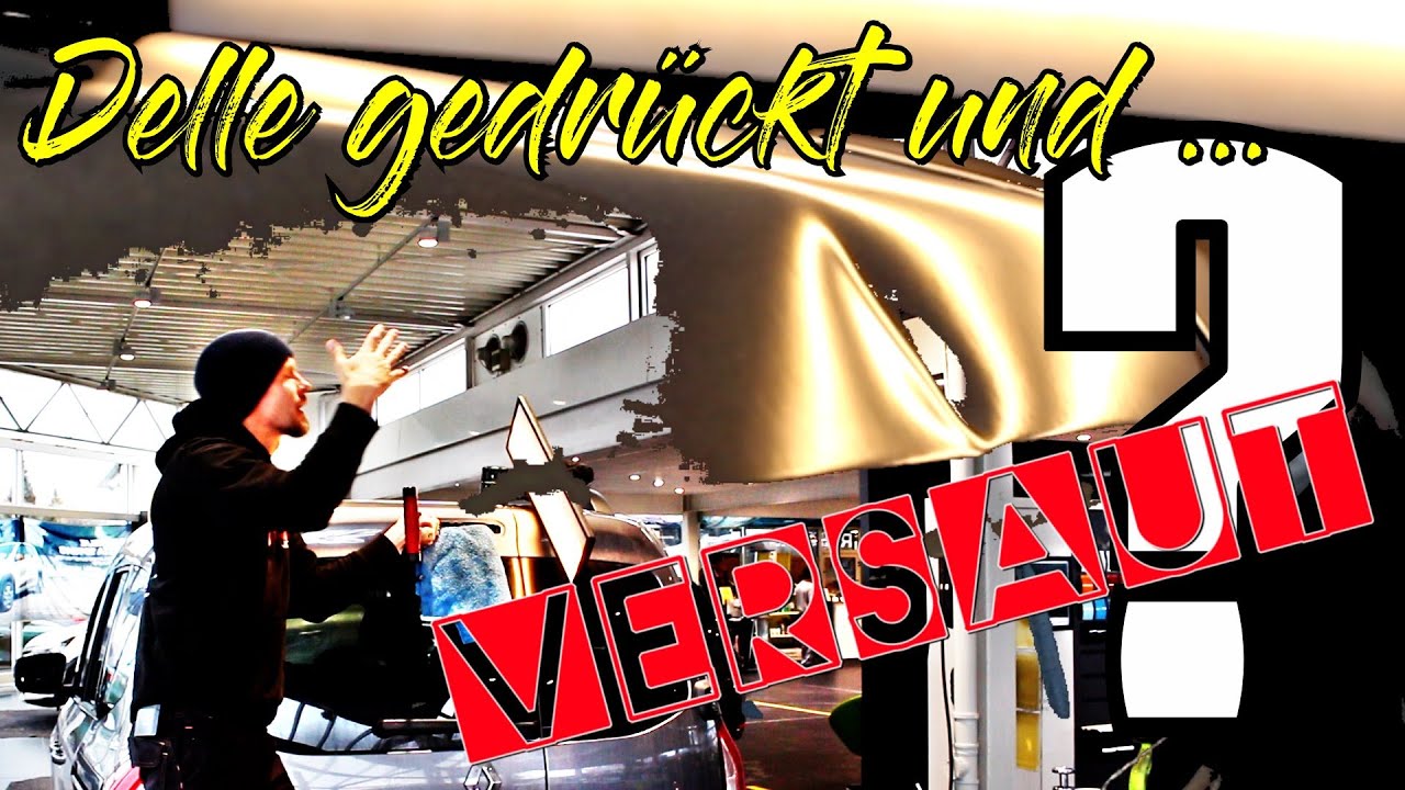 Dellen drücken EXTREM | tiefe Delle versaut ? | Delle entfernen ...