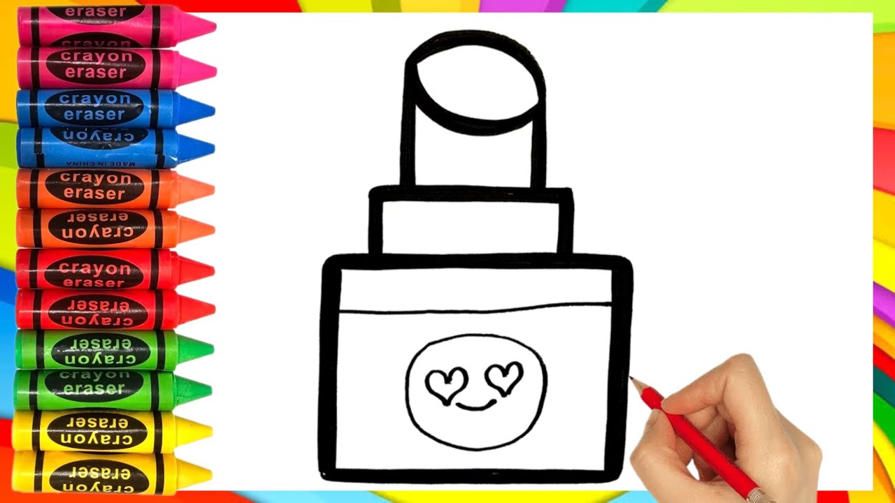 How to draw A Lipstick || Lipstick drawing || Drawings for kids - YouTube