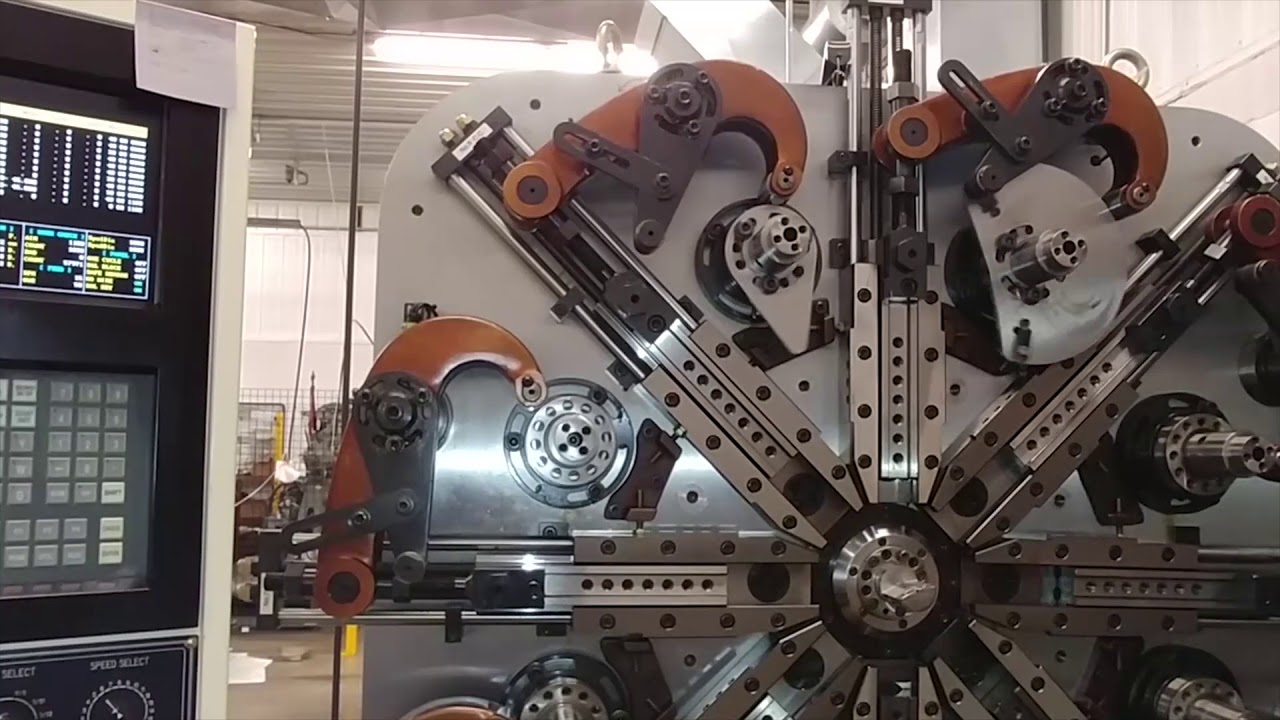 Used ATech AT-S35 Spring Forming Machine For Sale - YouTube