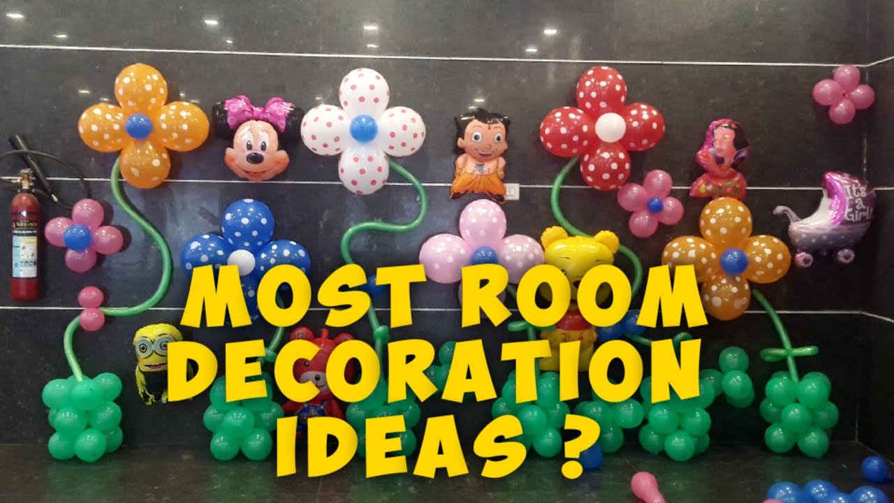 Ballon Decoration|Balloon disign| Room Decor|Ballon ideas|बलून डेकोरेशन ...