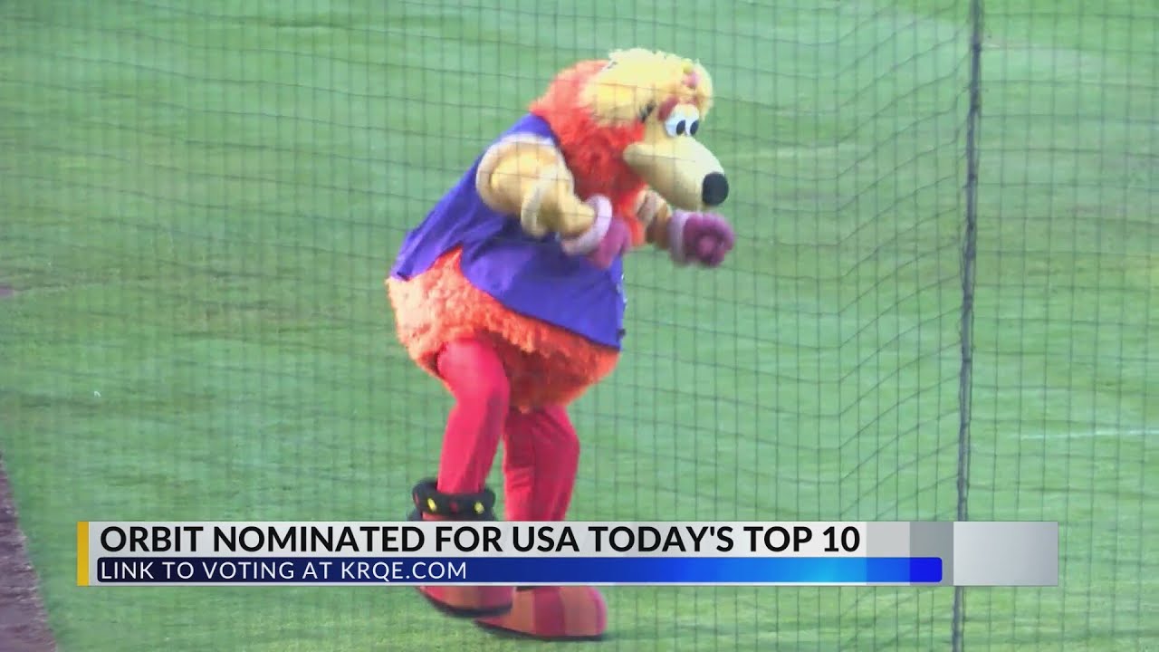 Isotopes mascot, Orbit, nominated for USA Today's 10 Best - YouTube