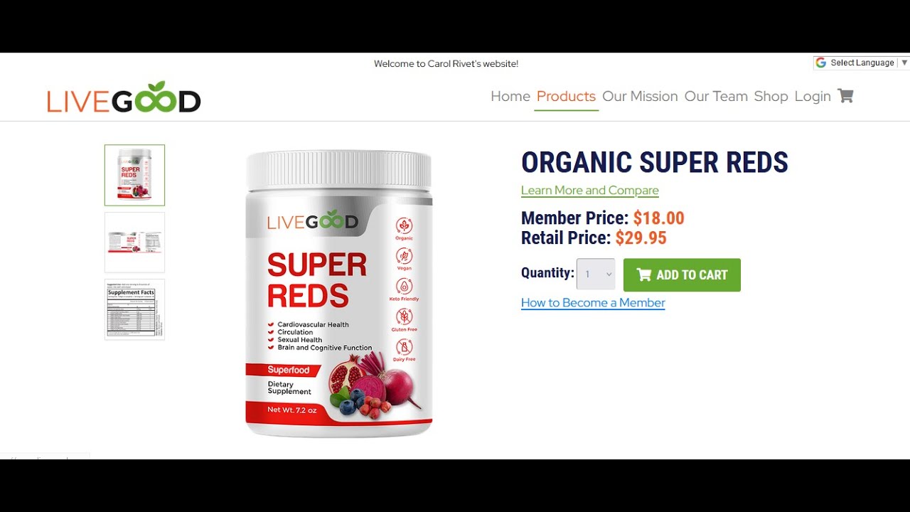 LiveGood Super Reds for ONLY $18/ The Best Supplements/ Best Top MLM ...