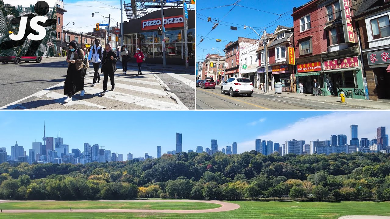 Broadview Station to Riverside + Amazing View | Toronto Walk (Oct '22 ...