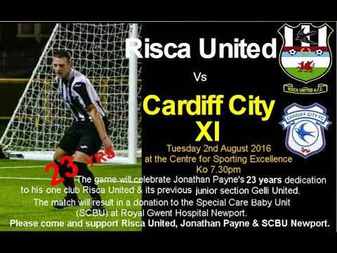 Risca United v Cardiff City PRE SEASON FRIENDLY 2ND AUGUST 2016 - YouTube