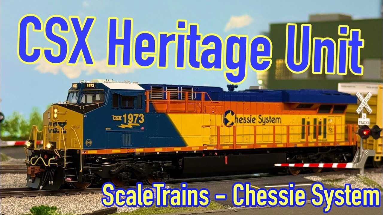 Scale Trains CSX Chessie Heritage Unit - YouTube