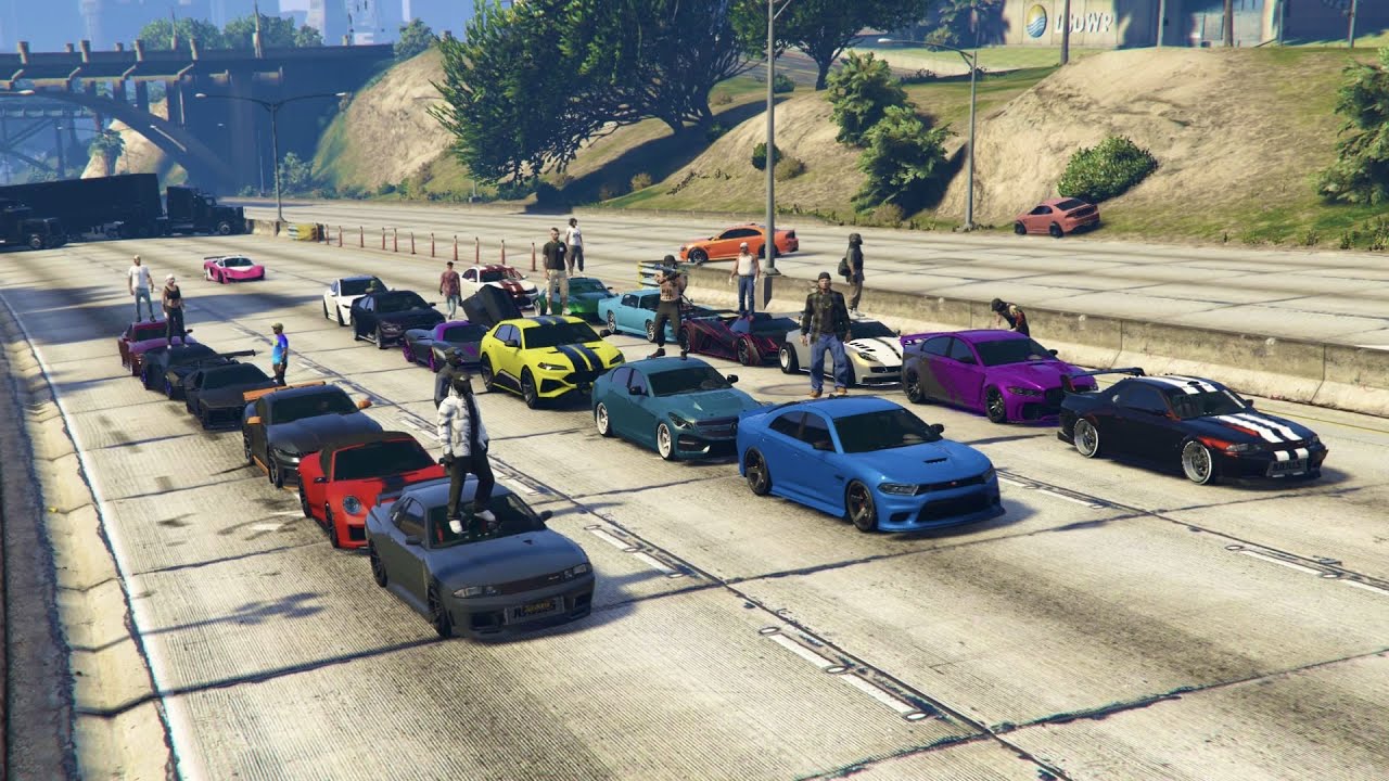 GTA 5 CAR MEET LIVE | HUGE SHOW EVENT| CRUISE | DRAG RACES Ps4/PS5 ...