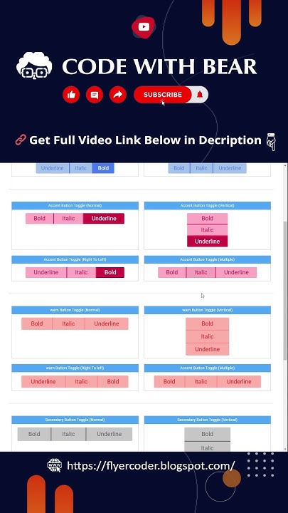 Mat-Button-Toggle Customize | Angular 15 #shorts #short #shortvideo # ...