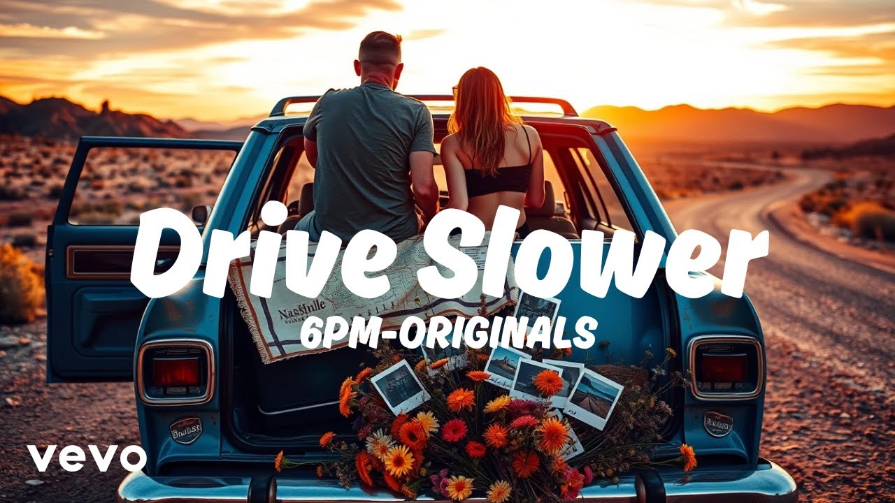 Drive Slower (Official 4K Lyric Video) - YouTube