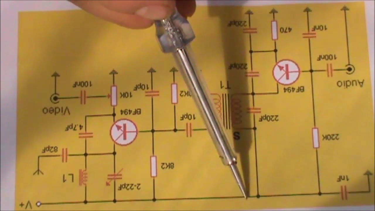 COMOMO HACER UN mini TRANSMISOR DE VIDEO VHF. - YouTube