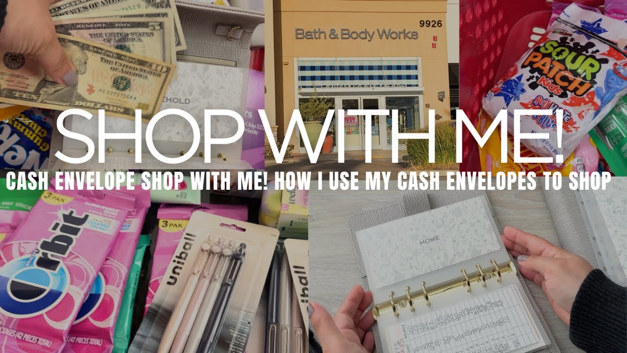 Shop With Me | How I Shop Using the Cash Envelope System | Bath & Body ...