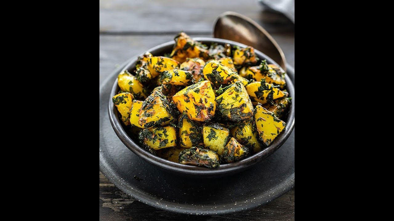 Anyone can make this Dish Chatpati Aloo Methi Recipe iN 5min - YouTube