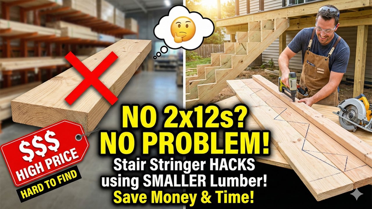 Alternative Ways to Frame & Cut Stair Stringers - YouTube