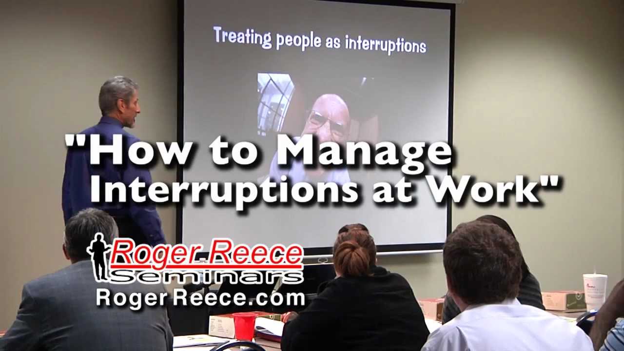 Manage Interruptions -- Time Management Tool - YouTube