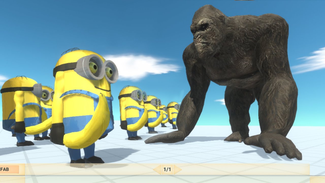 MINIONS Banana War - Animal Revolt Battle Simulator - YouTube
