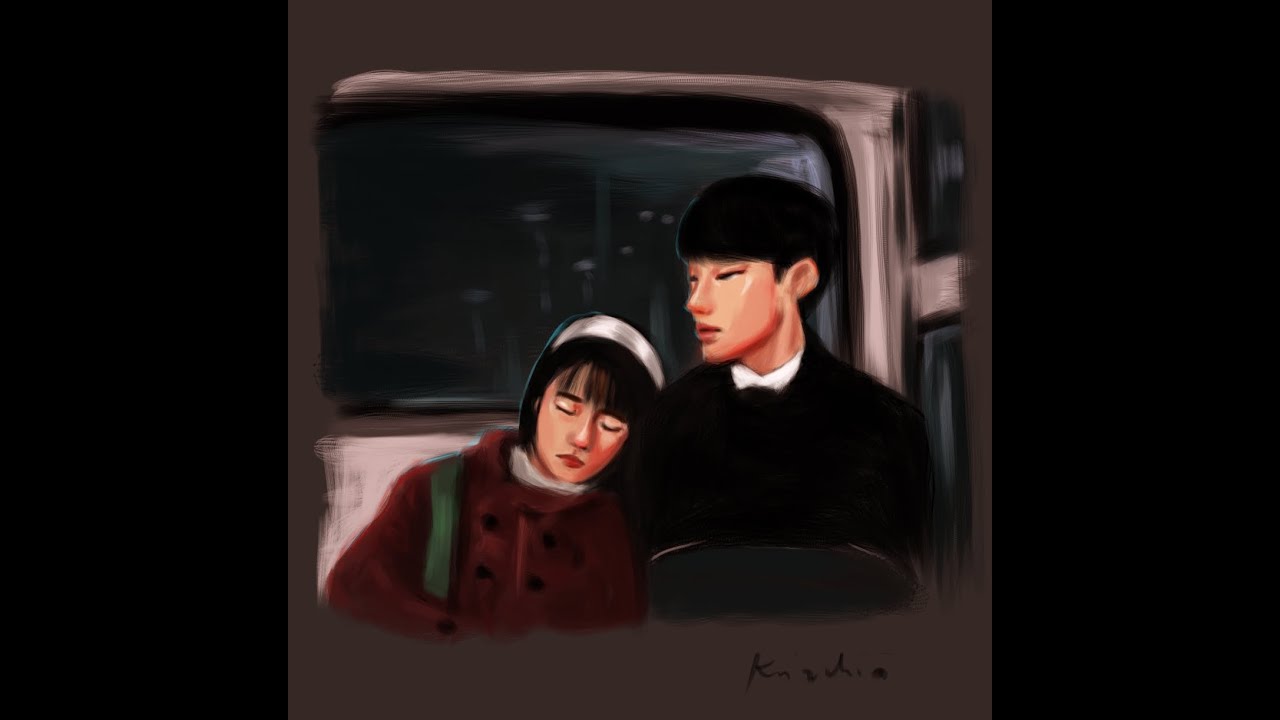 Reply 1988 bus scene, Jung Hwan - Deok Sun, Ibispaintx Speedpaint - YouTube