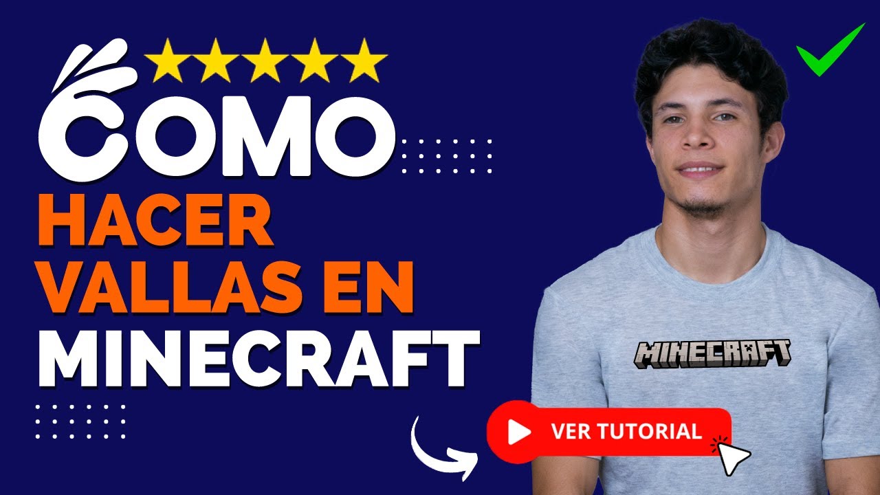 ¿Cómo Hacer VALLAS en Minecraft? - 🚧 Crea Cercados y Puertas 🚧 - YouTube