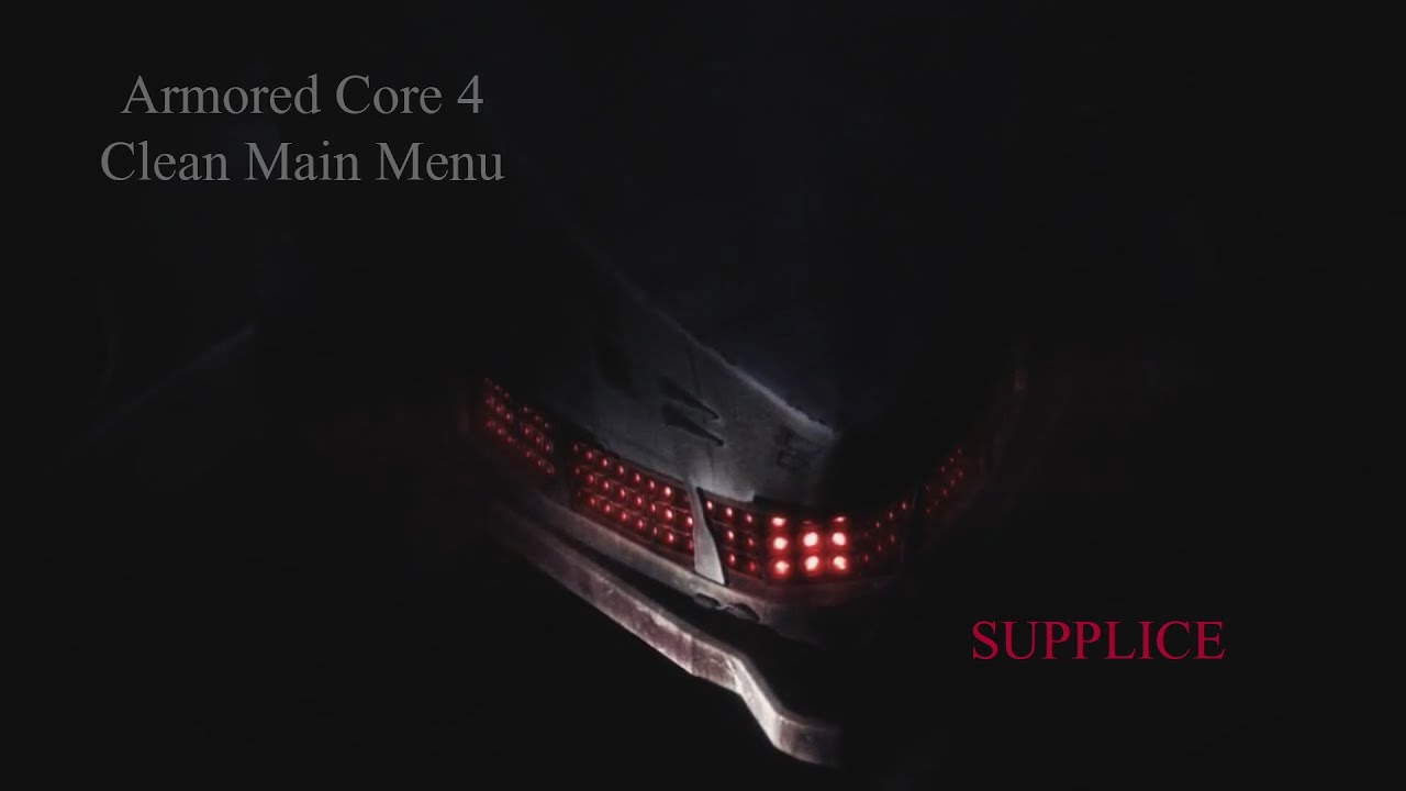 Armored Core 4 - Clean Main Menu - YouTube