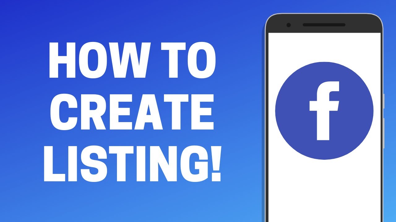 How to Create Listing on Facebook Marketplace! (Mobile) - YouTube