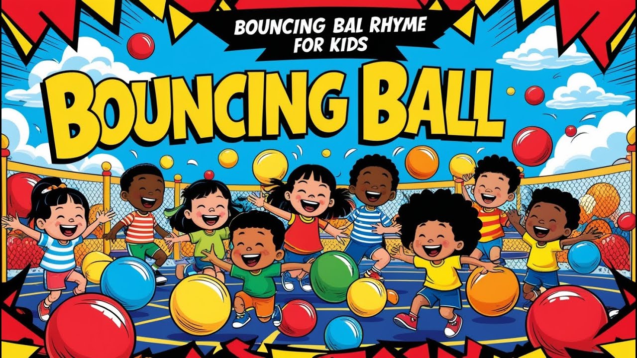 Bouncing Ball Song For Kids 🤹🤾‍♀️ Colorful Fun Ball Rhyme 🥎⚽🔴 # ...