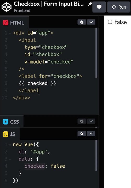 #19 Checkbox | Form Input Bindings | Vue.js | Frontend #shorts - YouTube