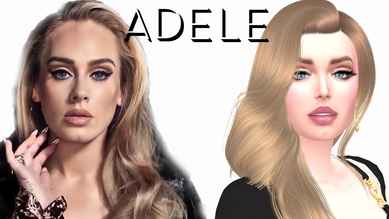Adele - Sims 4 CAS - CC Folder and Sim Download - YouTube