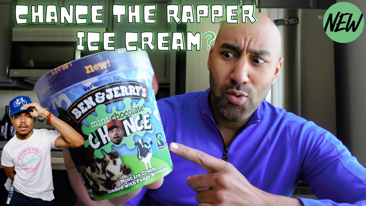 Chance the Rapper Ice Cream? Ben & Jerry Mint Chocolate Chance | Review ...