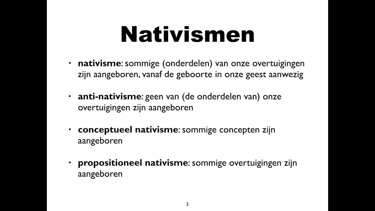Nativisme - YouTube