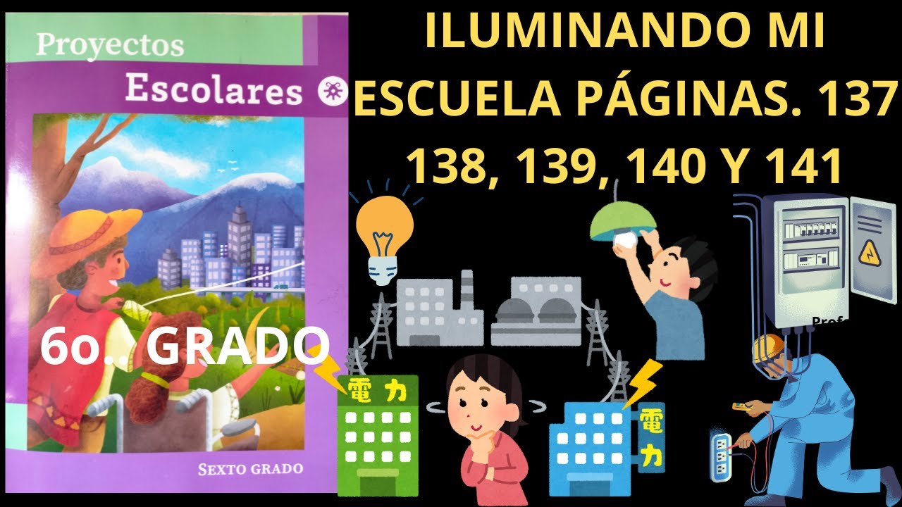 PROYECTOS ESCOLARES SEXTO GRADO PAGINAS 133, 134, 135 Y 136 TEMA "ILUMINANDO MI ESCUELA ...