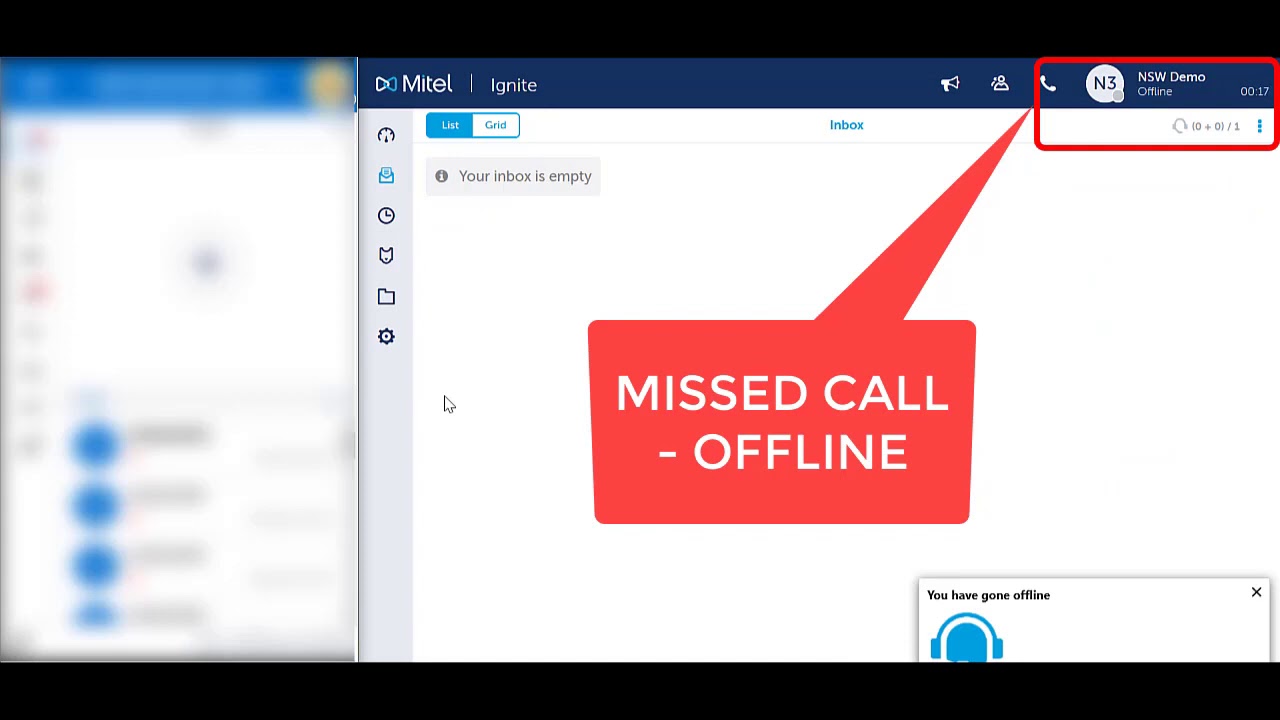 MiCollab NextGen & Ignite - Agent Missed Call Requeue - YouTube